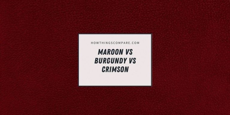 Maroon vs Burgundy vs Crimson - What Are The Differences ...