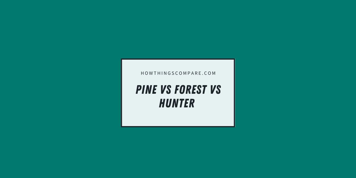 Pine vs Forest vs Hunter - Green Colors Compared - Paint Color ...