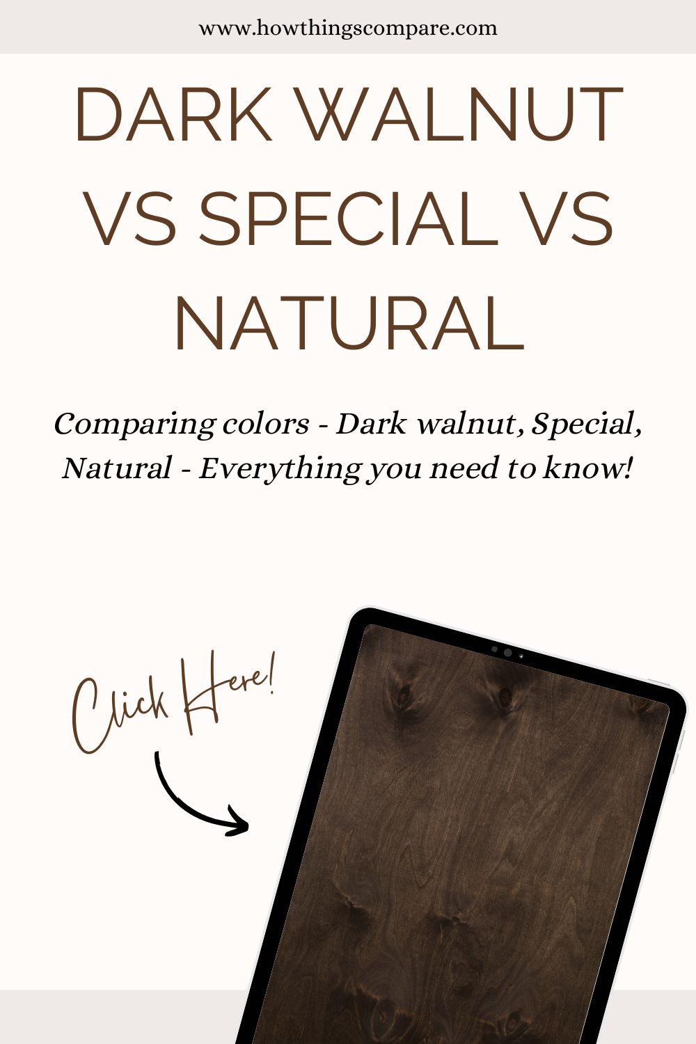 Dark Walnut vs Special vs Natural - Wood Stain Colors Compared - Paint ...