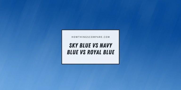 Sky Blue vs Navy Blue vs Royal Blue - Differences Explained ...