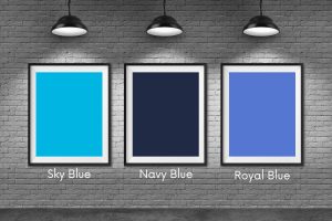 Sky Blue vs Navy Blue vs Royal Blue - Differences Explained - Paint ...