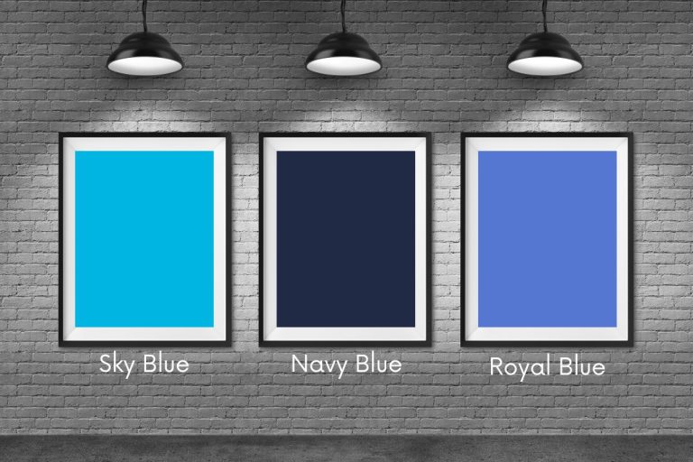 Sky Blue vs Navy Blue vs Royal Blue - Differences Explained - Paint ...