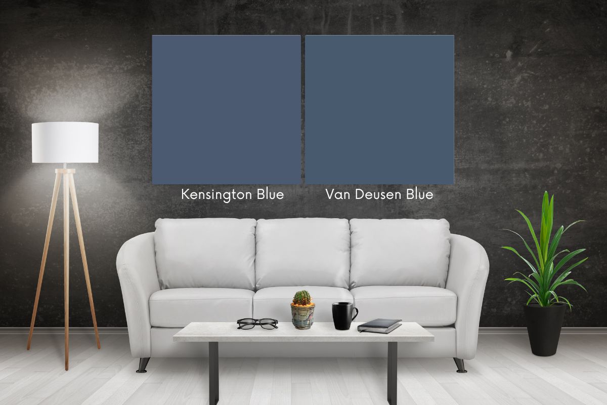 Kensington Blue vs Van Deusen Blue: Color Comparison Guide - Paint ...