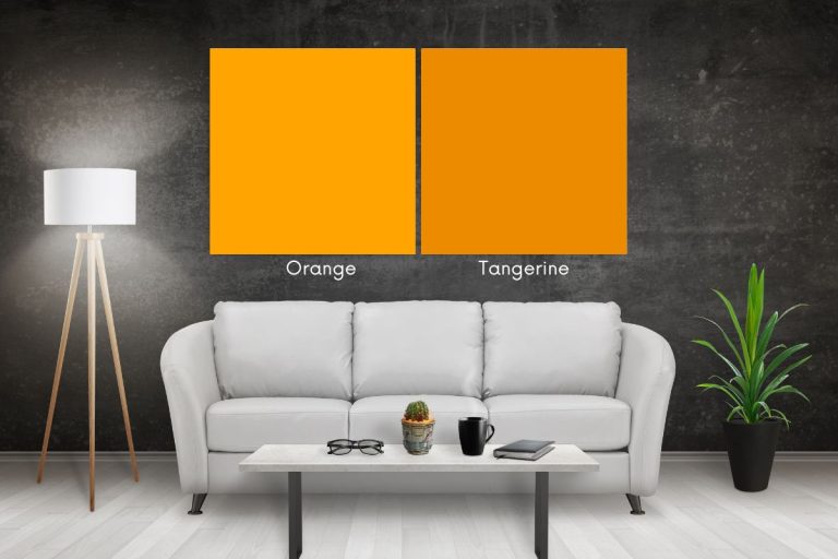 Orange vs Tangerine Color - Paint Colors Compared - Paint Color ...