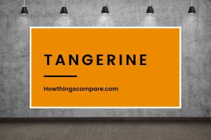 Orange vs Tangerine Color - Paint Colors Compared - howthingscompare.com