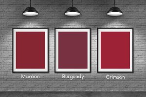 Maroon vs Burgundy vs Crimson - Paint Colors Compared - Paint Color ...