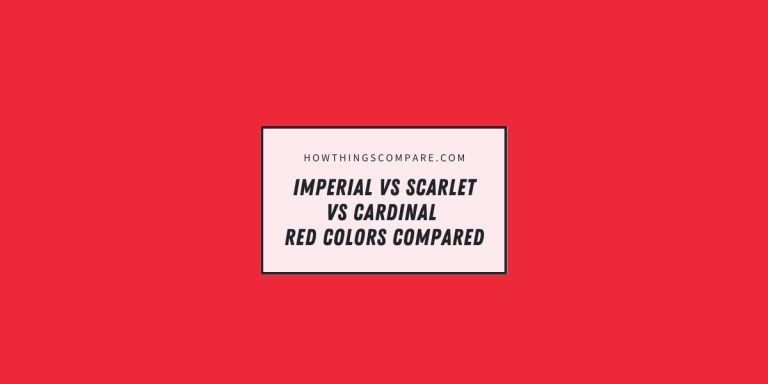 Shades Of Red Colors Compared: Imperial vs Scarlet vs Cardinal ...