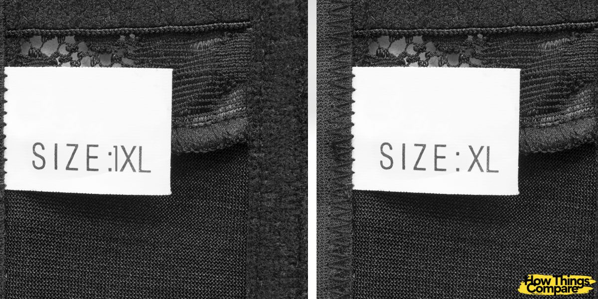 Size 1XL vs XL: What Is The Difference? - Paint Color Comparisons & Guides