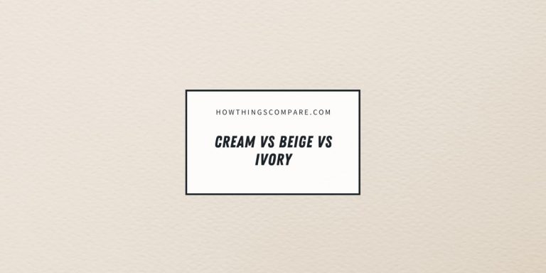 Cream vs Beige vs Ivory: How Do These Colors Compare ...
