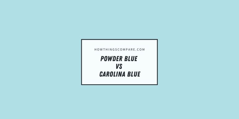 Powder Blue vs Carolina Blue: Color Comparison Guide - howthingscompare.com