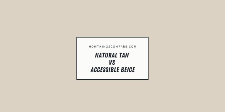 Natural Tan vs Accessible Beige: Color Comparison Guide ...