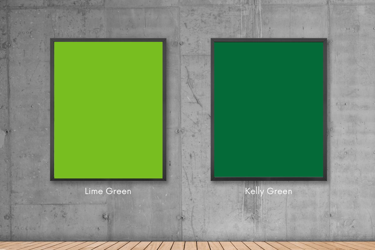 Lime Green vs Kelly Green: How Do These Colors Compare? - Paint Color ...
