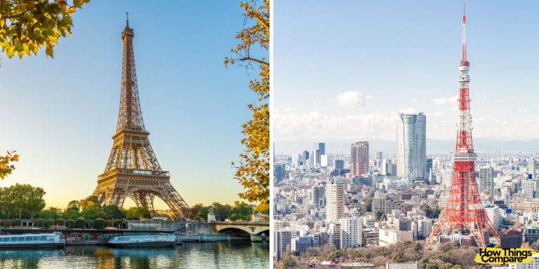 Eiffel Tower vs Tokyo Tower: How Are They Different? - Paint Color ...