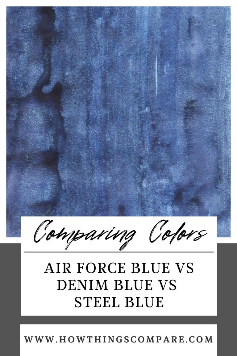 Air Force Blue vs Denim Blue vs Steel Blue: Colors Compared - Paint ...