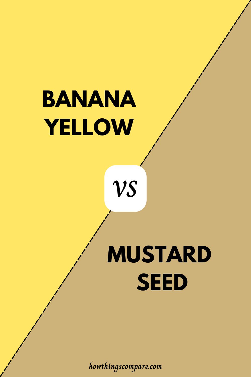 Banana Yellow vs Mustard Yellow: Color Comparison Guide - Paint Color ...