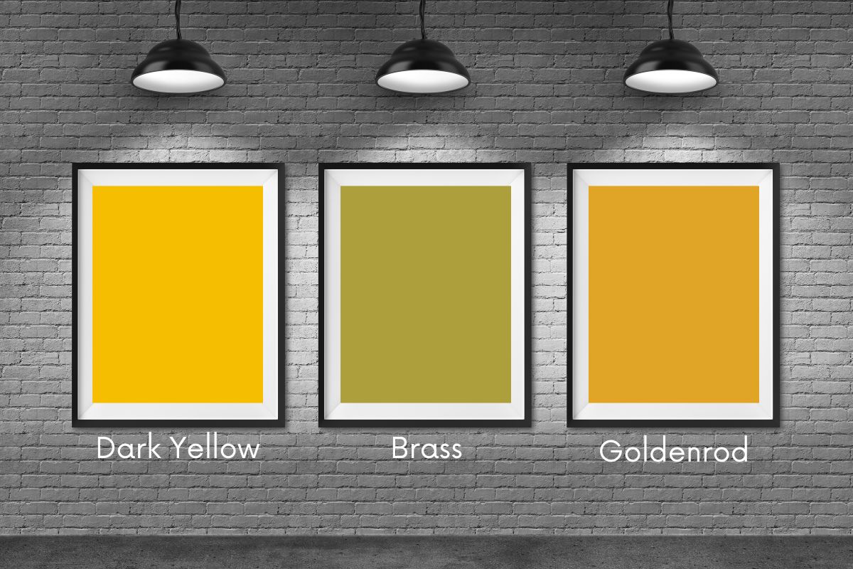 12 Dark Yellow Paint Colors Compared - Paint Color Comparisons & Guides