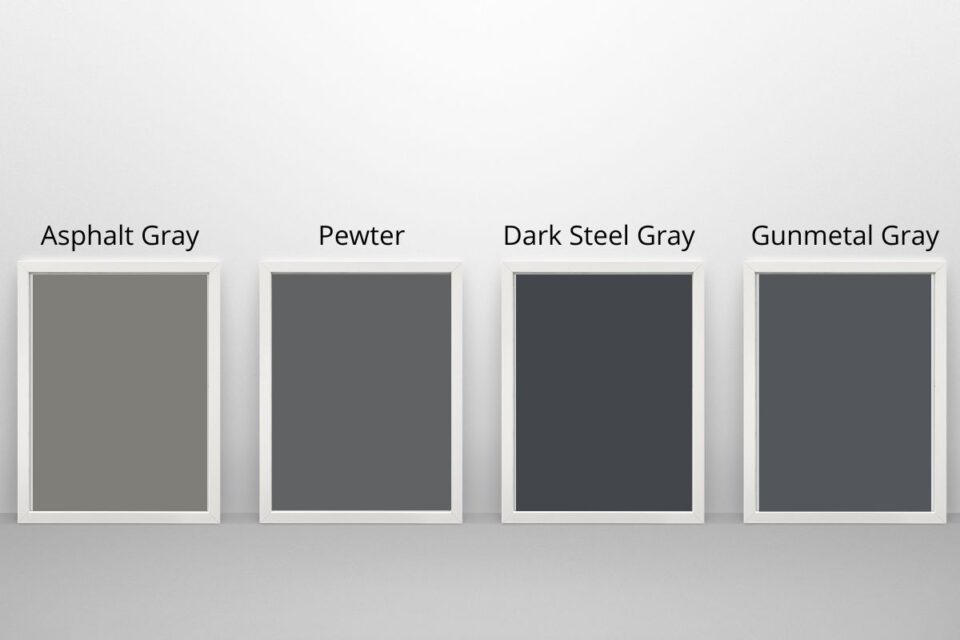 12 Dark Gray Paint Colors Compared - Paint Color Comparisons & Guides
