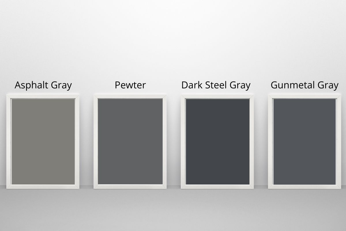12 Dark Gray Paint Colors Compared - Paint Color Comparisons & Guides