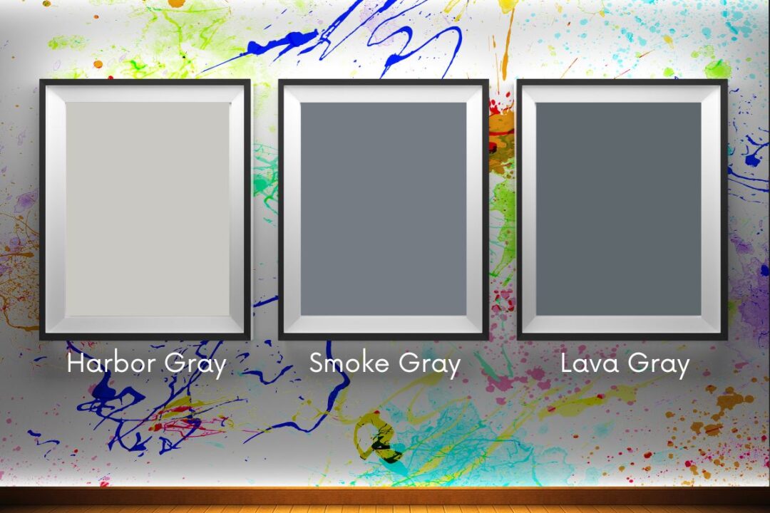 Harbor Gray vs Smoke Gray vs Lava Gray: Colors Compared - Paint Color ...