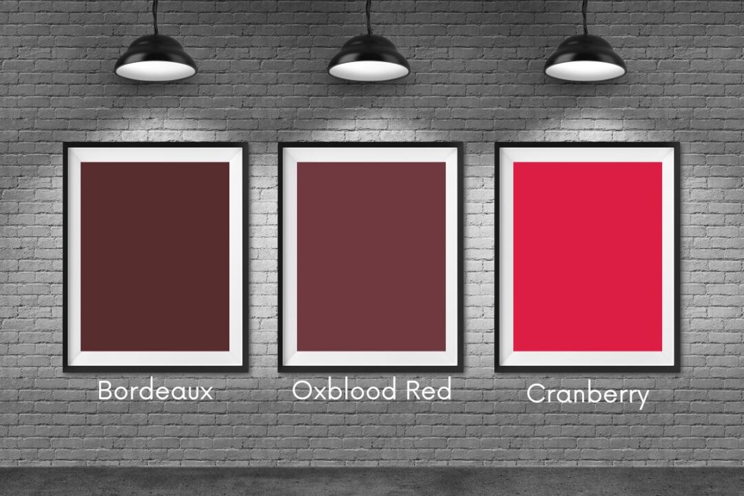 12 Dark Red Paint Colors Compared - Paint Color Comparisons & Guides