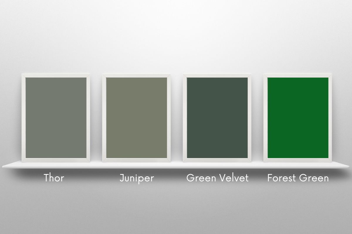 11 Dark Green Paint Colors Compared - Paint Color Comparisons & Guides