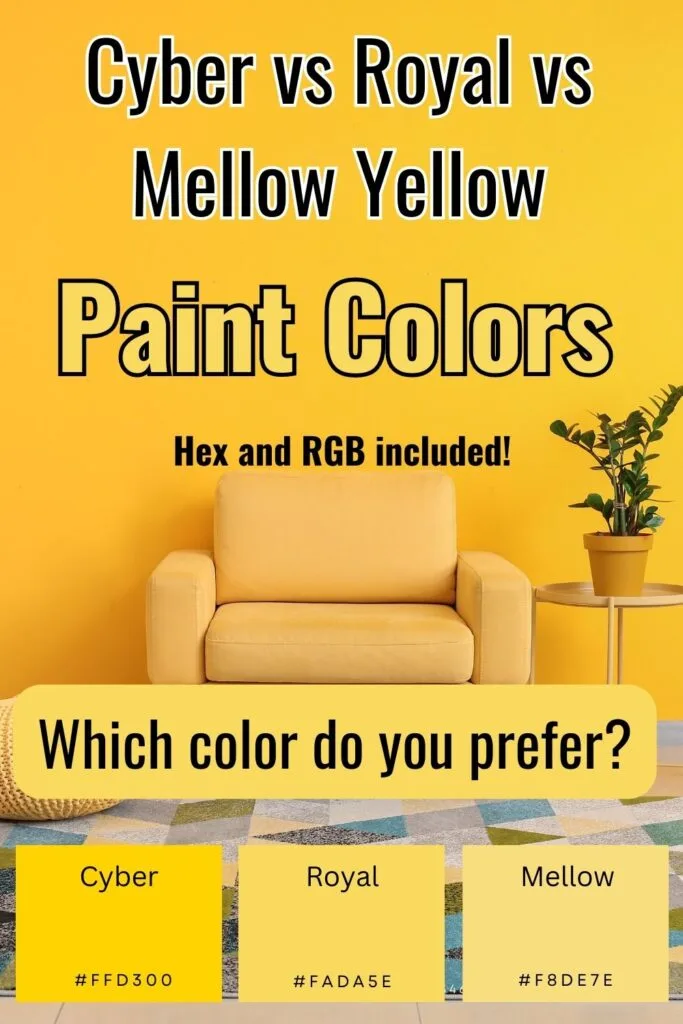 Cyber Yellow vs Royal Yellow vs Mellow Yellow: Colors Compared ...