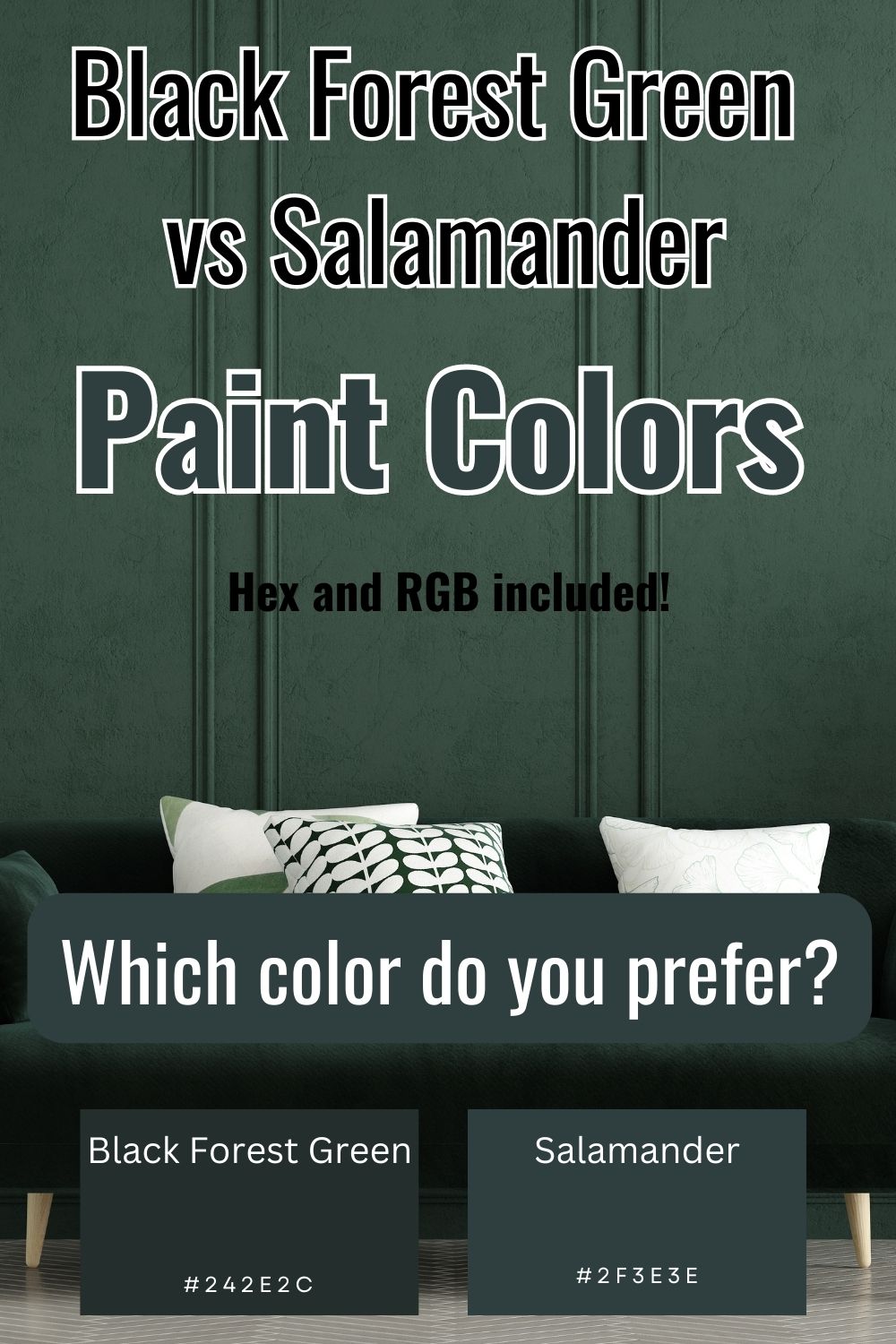 Black Forest Green vs Salamander: Paint Colors Compared - Paint Color ...