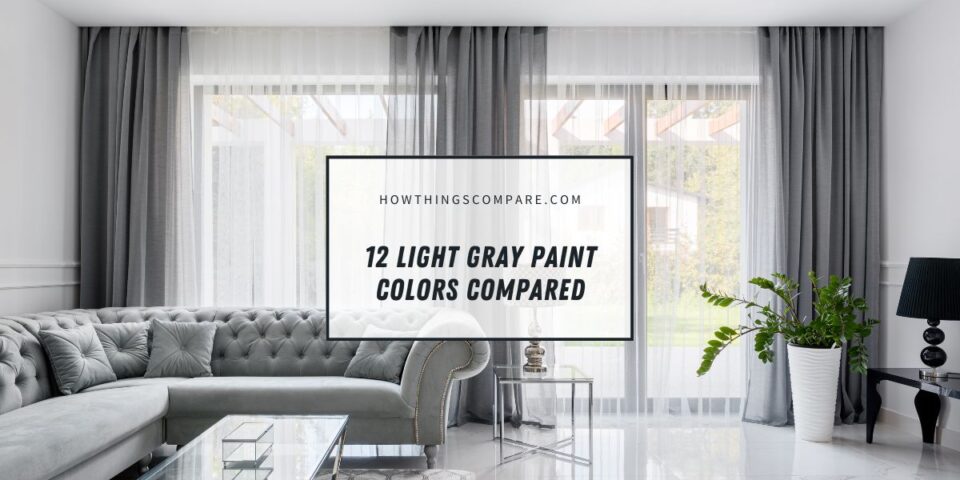 12 Light Gray Paint Colors Compared (Lightest Shades ...