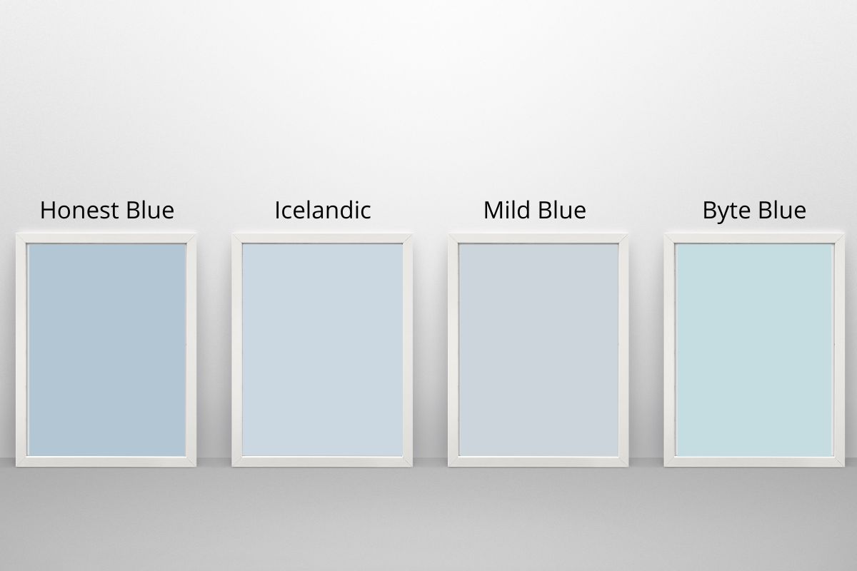 12 Light Blue Paint Colors Compared (Lightest Shades) - Paint Color ...