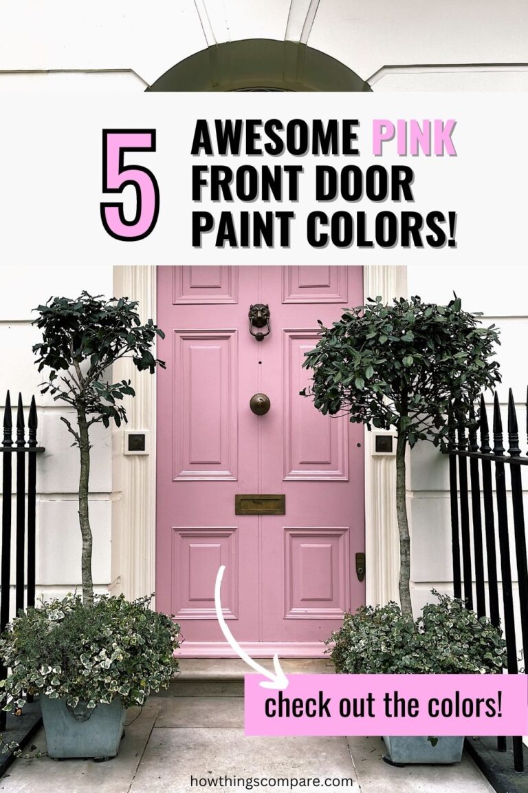 5 Awesome Pink Front Door Paint Colors Compared - Paint Color ...