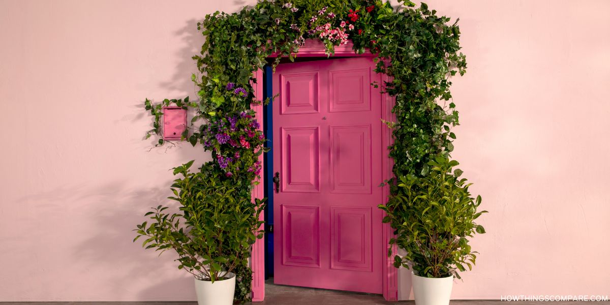 5 Awesome Pink Front Door Paint Colors Compared - Paint Color ...