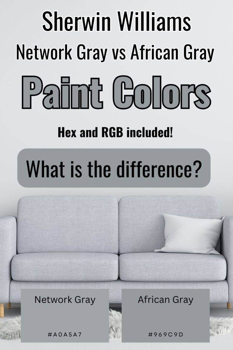 Sherwin Williams Paint Colors: Network Gray vs African Gray - Paint ...