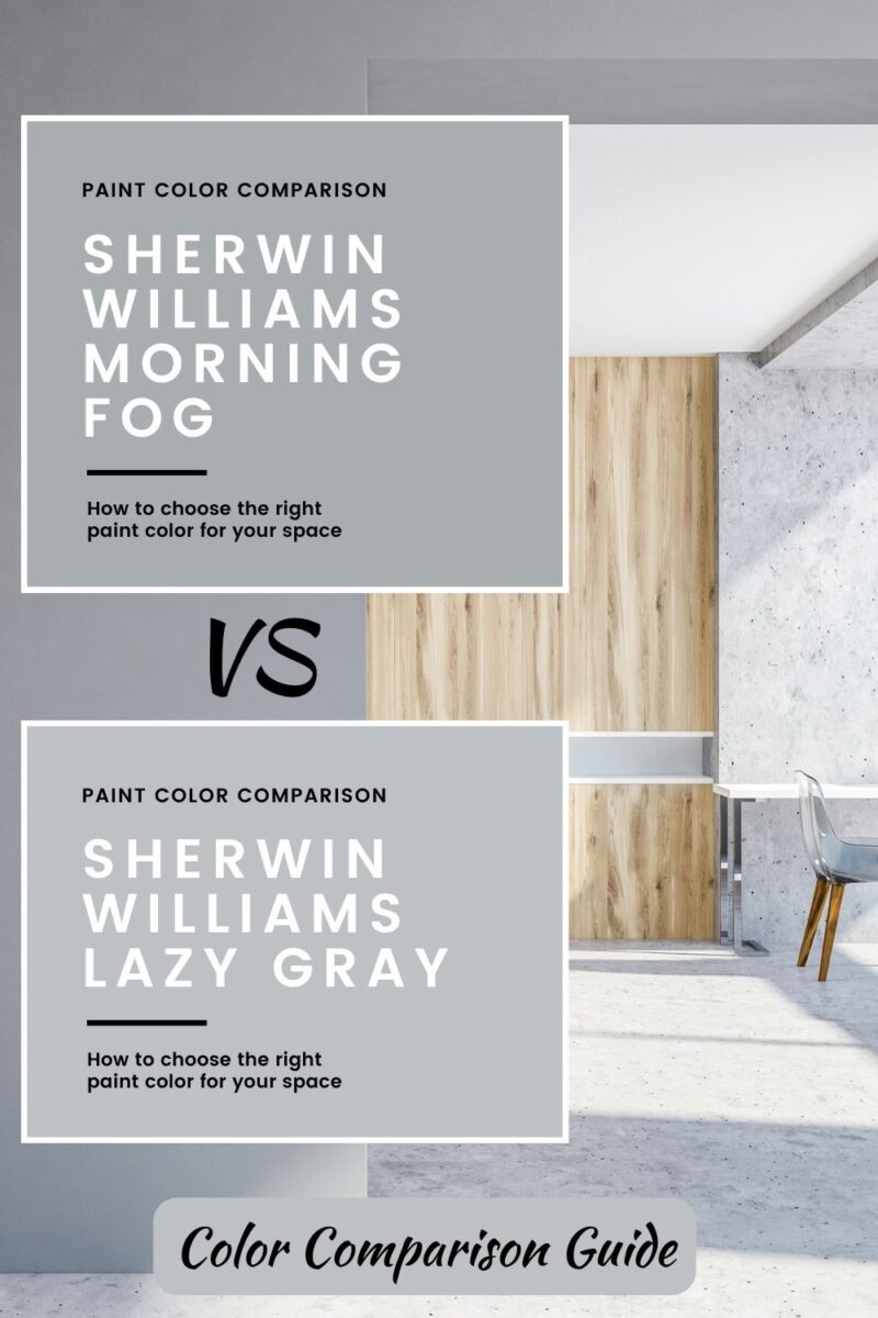 Morning Fog vs Lazy Gray: Paint Colors Comparison Guide - Paint Color ...