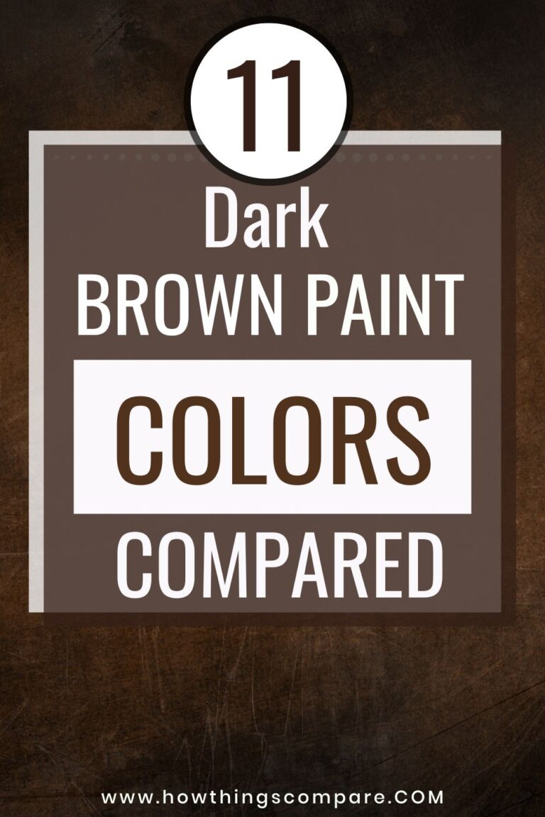 11 Shades Of Dark Brown Paint Colors: Comparison Guide - Paint Color ...