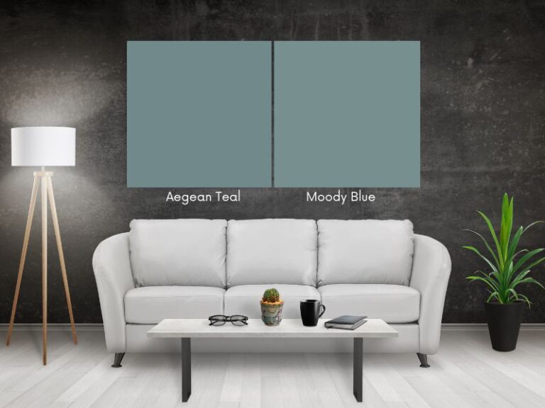 Aegean Teal vs Moody Blue: Paint Colors Comparison Guide - Paint Color ...