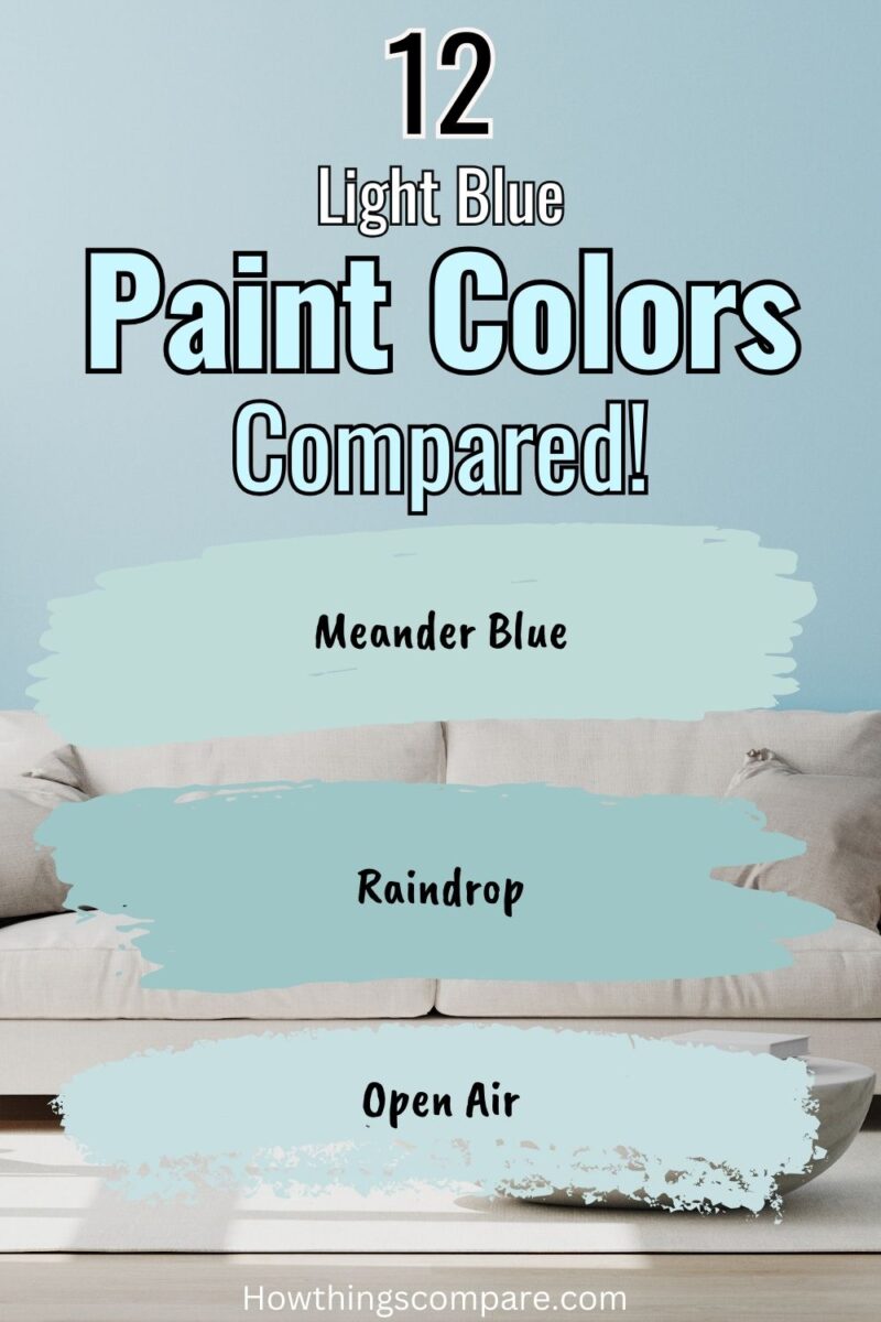 12 Light Blue Paint Colors Compared (Lightest Shades) - Paint Color ...