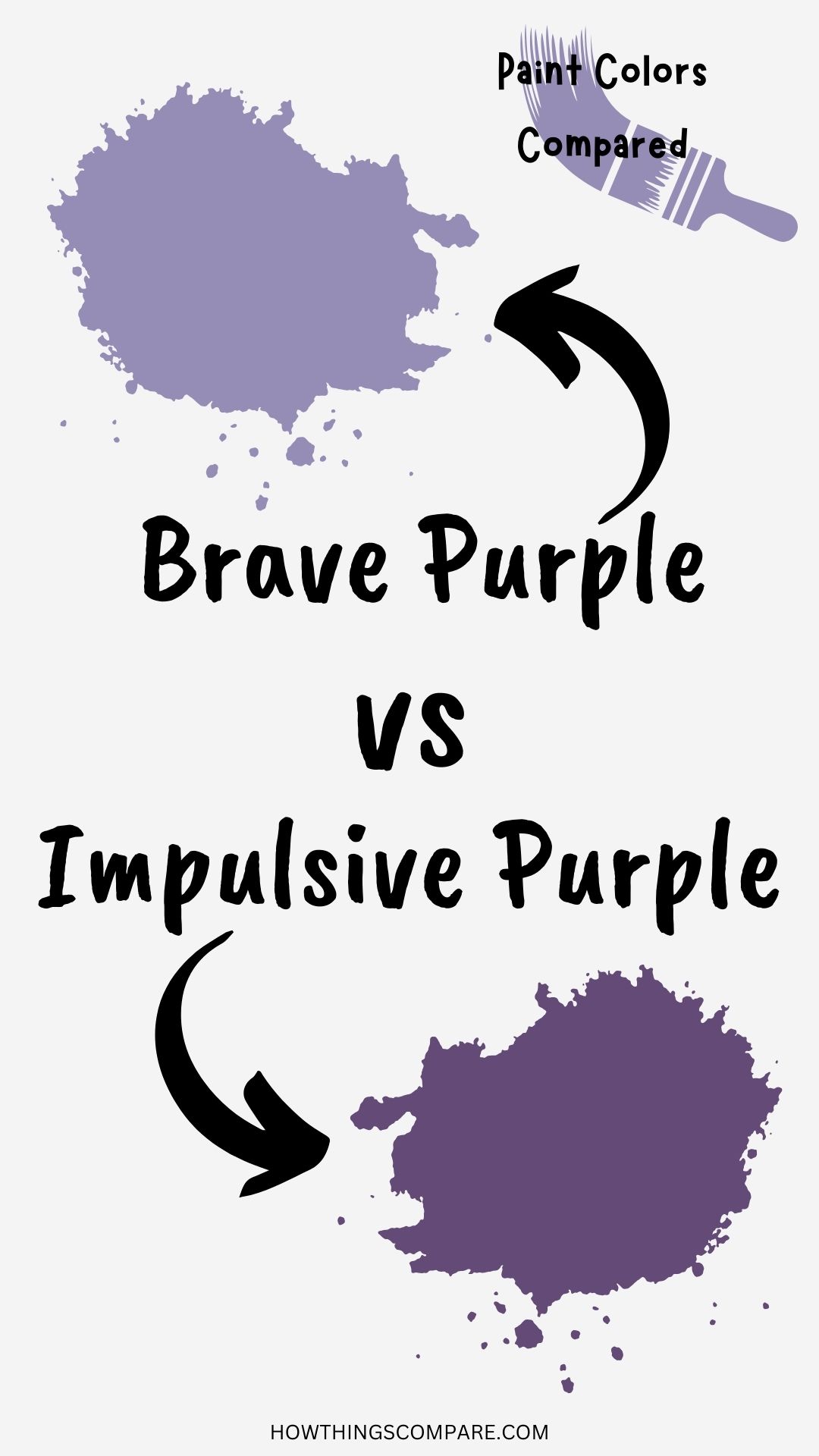 Brave Purple vs Impulsive Purple: Sherwin Williams Paint Colors ...