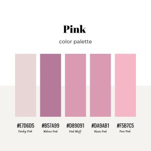 Pink Color Palette Ideas For Designers - Paint Color Comparisons & Guides