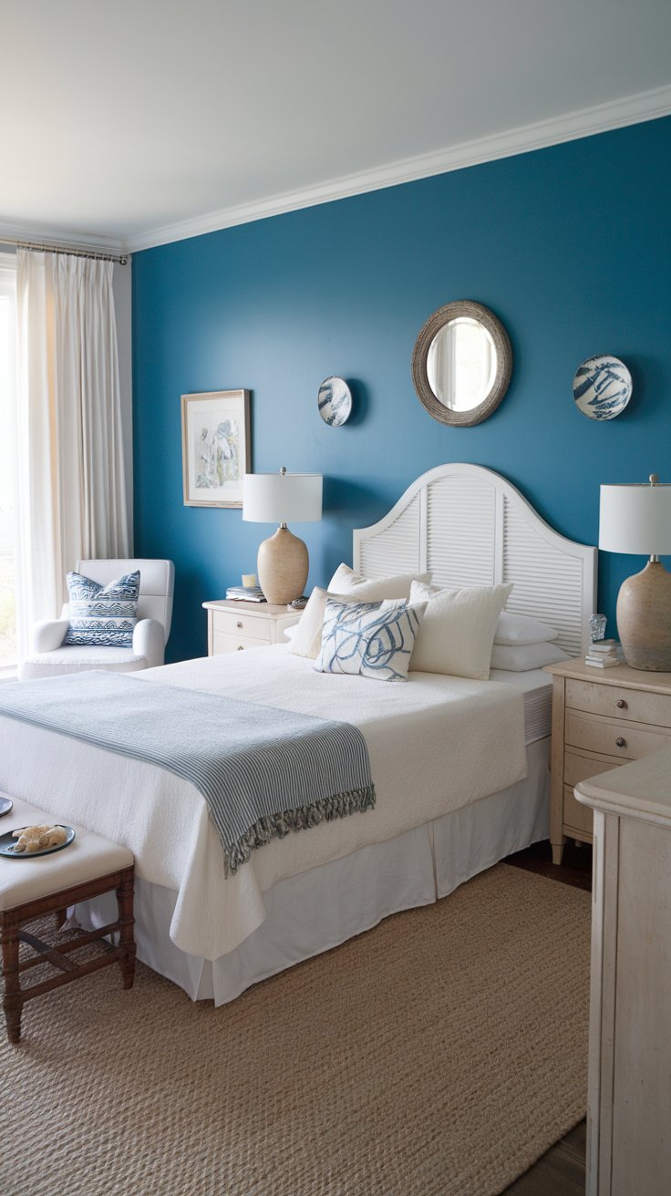 15 Blue Coastal Bedroom Ideas That You Will Love - Paint Color ...